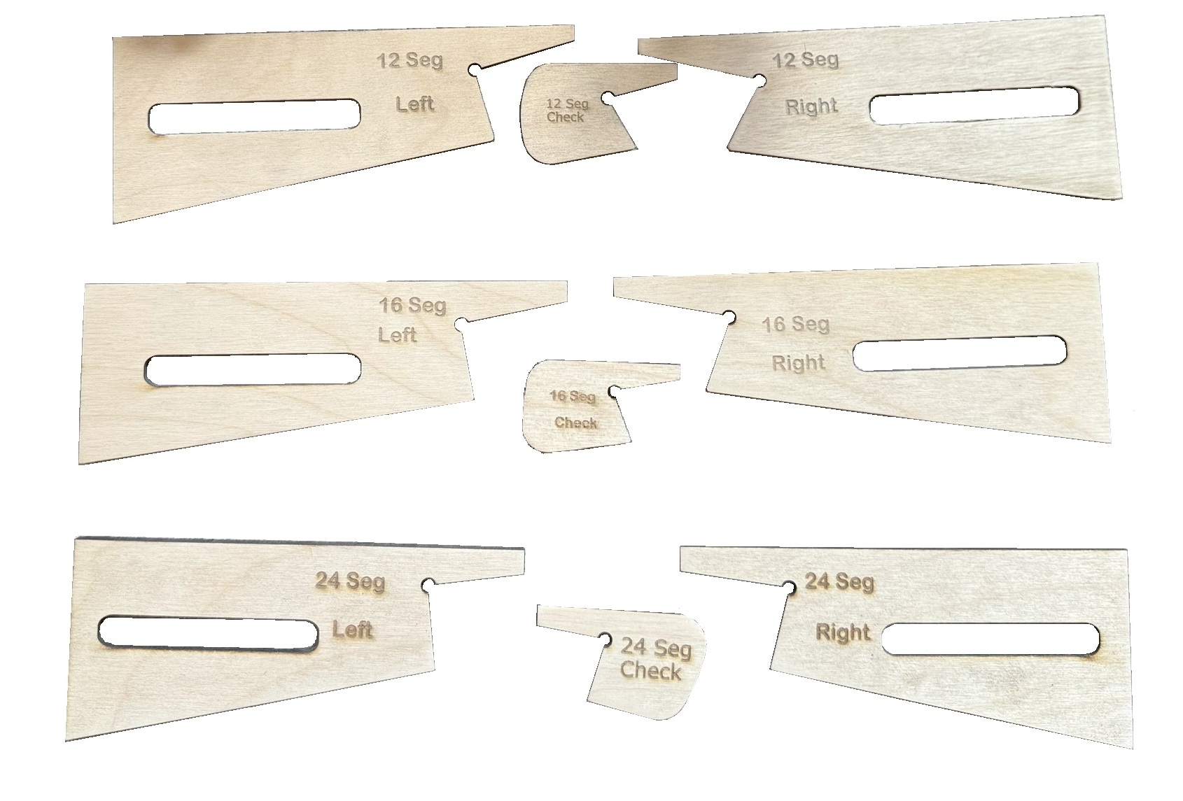 Right Angles - 12, 16, and 24 segments per row, feature ring jig to cut ...